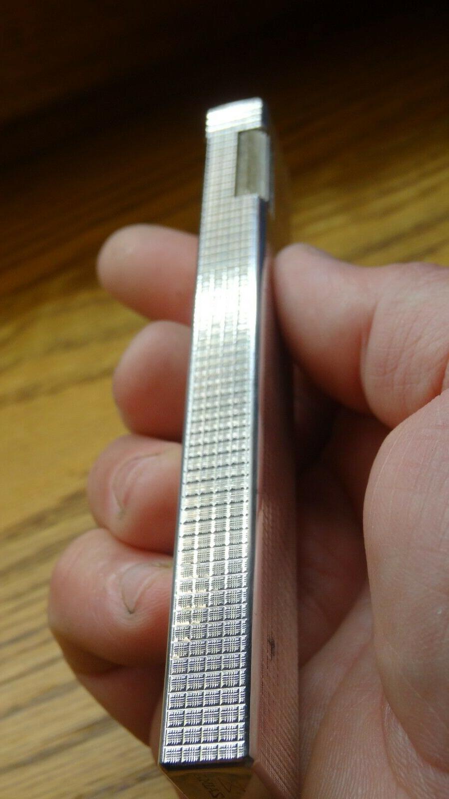 Zaima tall Pipe Lighter in Silver Plate